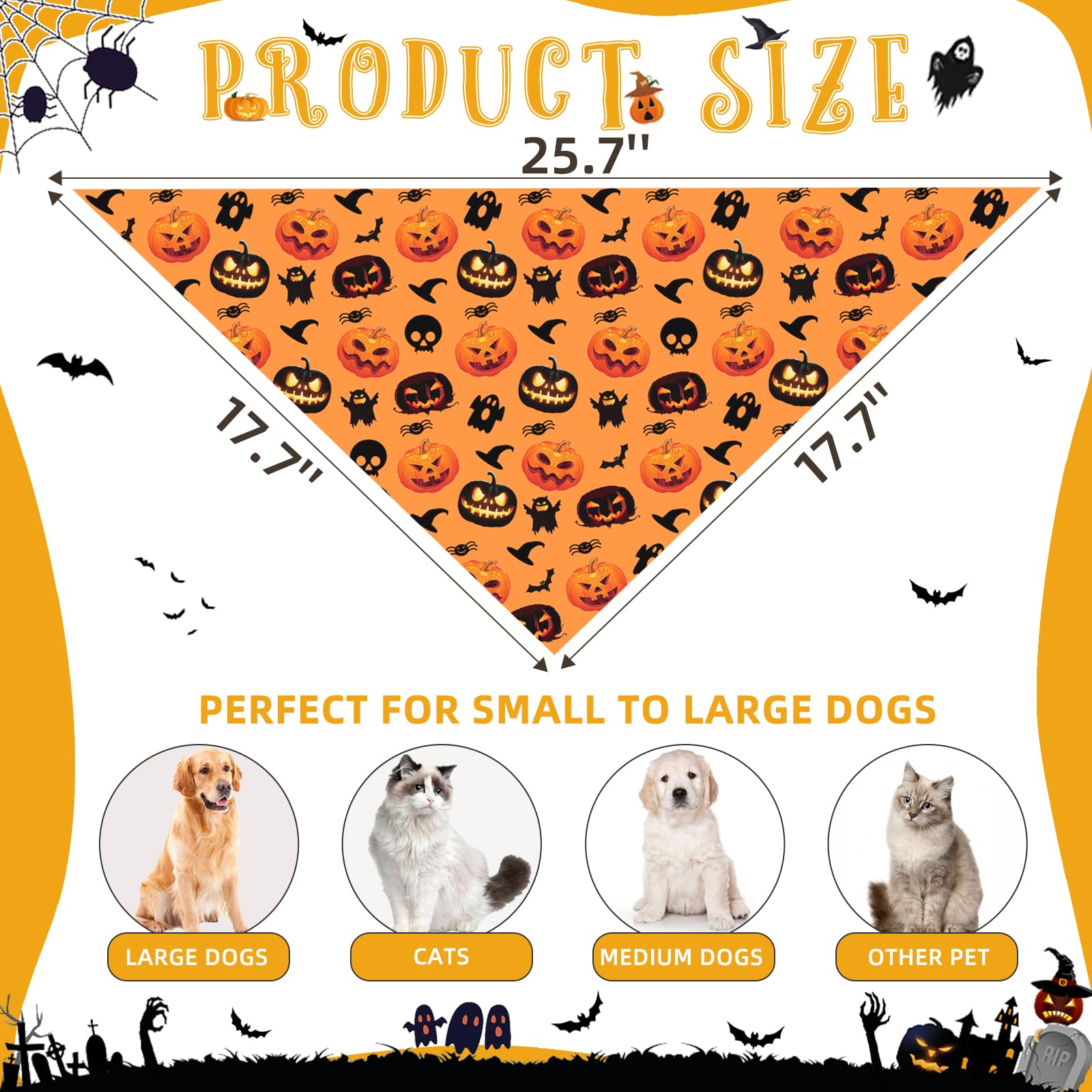 Dog Bandanas Costumes 2 Pack Triangle Dog Scarf with Happy Banner Dog Bandanas Adjustable Pet Bandanas Accessories for Small Medium Large Dogs Pets