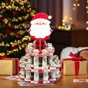 Christmas Money Holder for Cash Gift, Christmas Gifts Money Box Cash Cake for Christmas Gift Xmas Money Gift (Santa Claus)