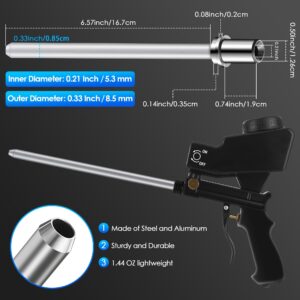 Feekoon Sand Blaster Long Nozzle Attachment, Sandblasting Nozzle Tip Adapter for Spot Blasting, Sandblaster Nozzle Sandblasting Wand Accessory for Sandblaster, Air Compressor, Soda and Walnut Blaster