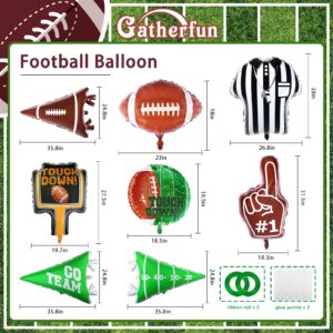 Football Party Decorations Football Shaped Foil Balloons,Touchdown Balloons for Football Birthday Party Football Game Tailgate Party Decorations