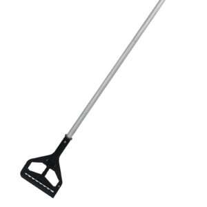 klhb-yf 60" heavy duty fiberglass wet mop handle，screw clamp mop handle, aluminum rod, 60”, heavy duty commercial industrial mop handle for floor cleaning-black