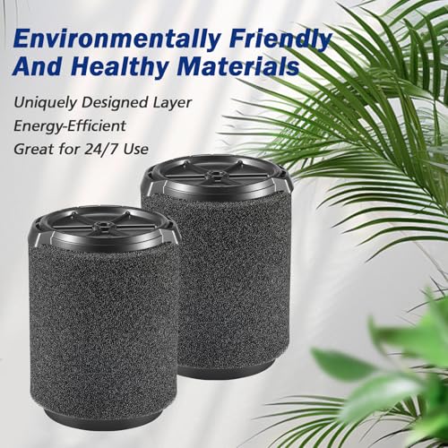 VF7000 Filter Replacement Compatible with Ridgid 5-20 Gallon Wet/Dry Vacuums Cleaners And Husky 6-9 Gallon Vacuum Cleaners Replacement Filter, 2 Pack