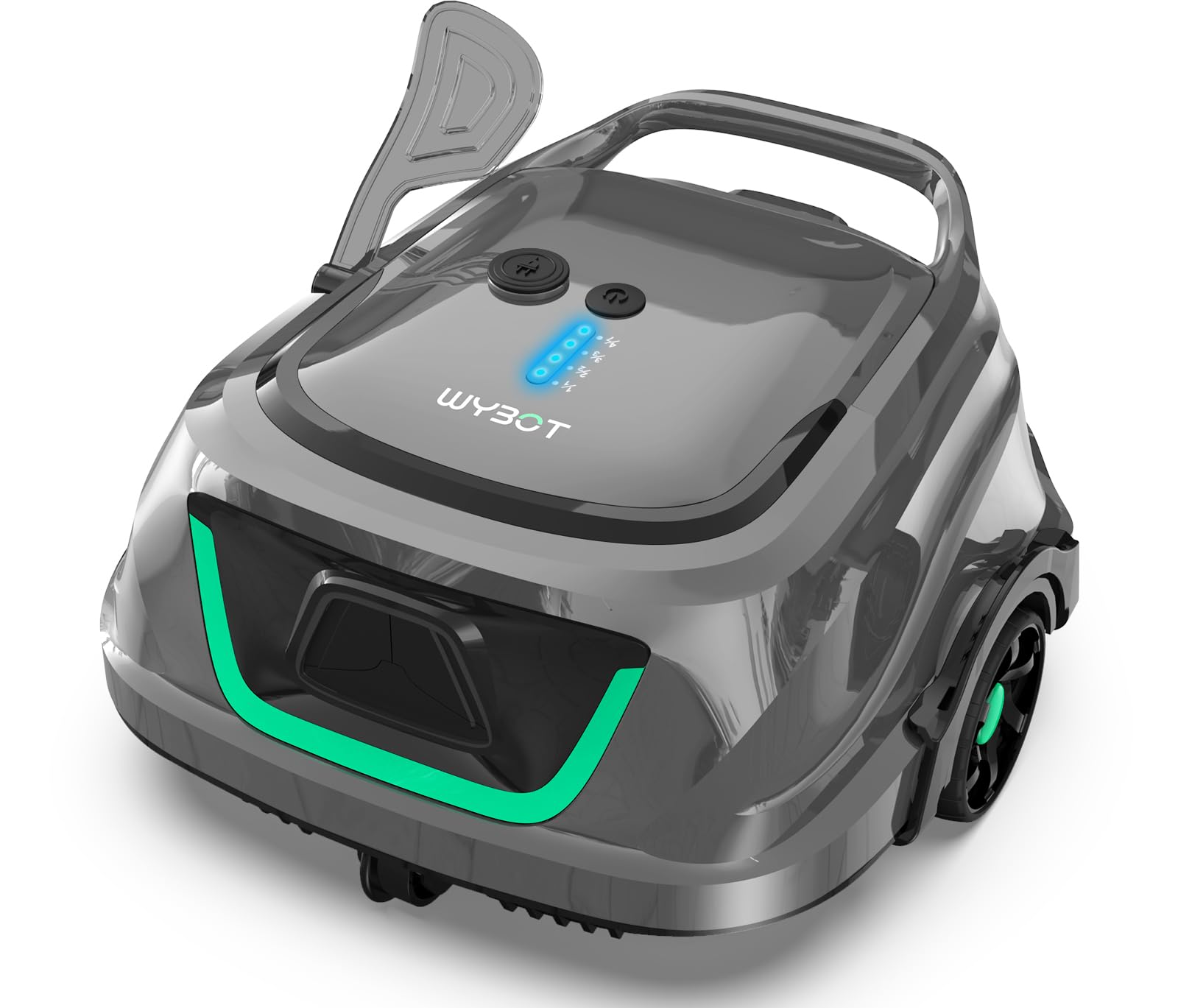 WYBOT Robotic Pool Cleaner with 2.5H Fast Charging, Cycle Cleaning, Ideal for Flat-Bottomed Pools