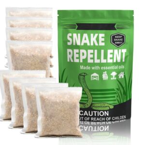 hkzuaza snake repellent for yard powerful, snake away repellent for outdoors, snakes repellents indoor pet safe, yard snake out repellant effectively, snake deterrent for garden and home-8 pouches