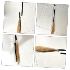 LALADEFIEE Masquerade Witch Broom Halloween Witch Besom Prom Props Halloween Besom for Decor Wizard Broomstick Halloween Costume Halloween Home Decor Broom Prop Toy Broom Ornament Wooden