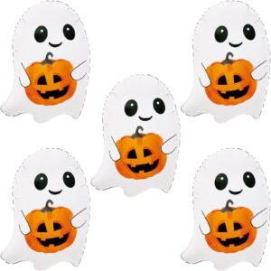 ghost balloons halloween balloons orange pumpkin balloons halloween party balloons for halloween theme party decor spooky party supplies halloween decoration balloon sets-5 pcs