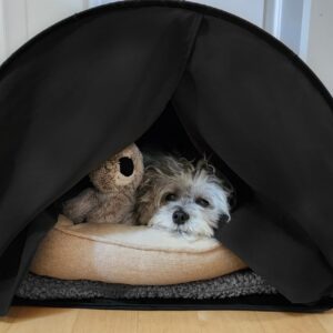 The Original Patented Cozy Pet Bed: Calming Dog Bed & Cat Bed Den for Indoor Cats | Portable Pet Cave Bed & Tent for Small Dogs | Ideal Dog and Cat Tent Bed for Anxiety Relief and Comfort