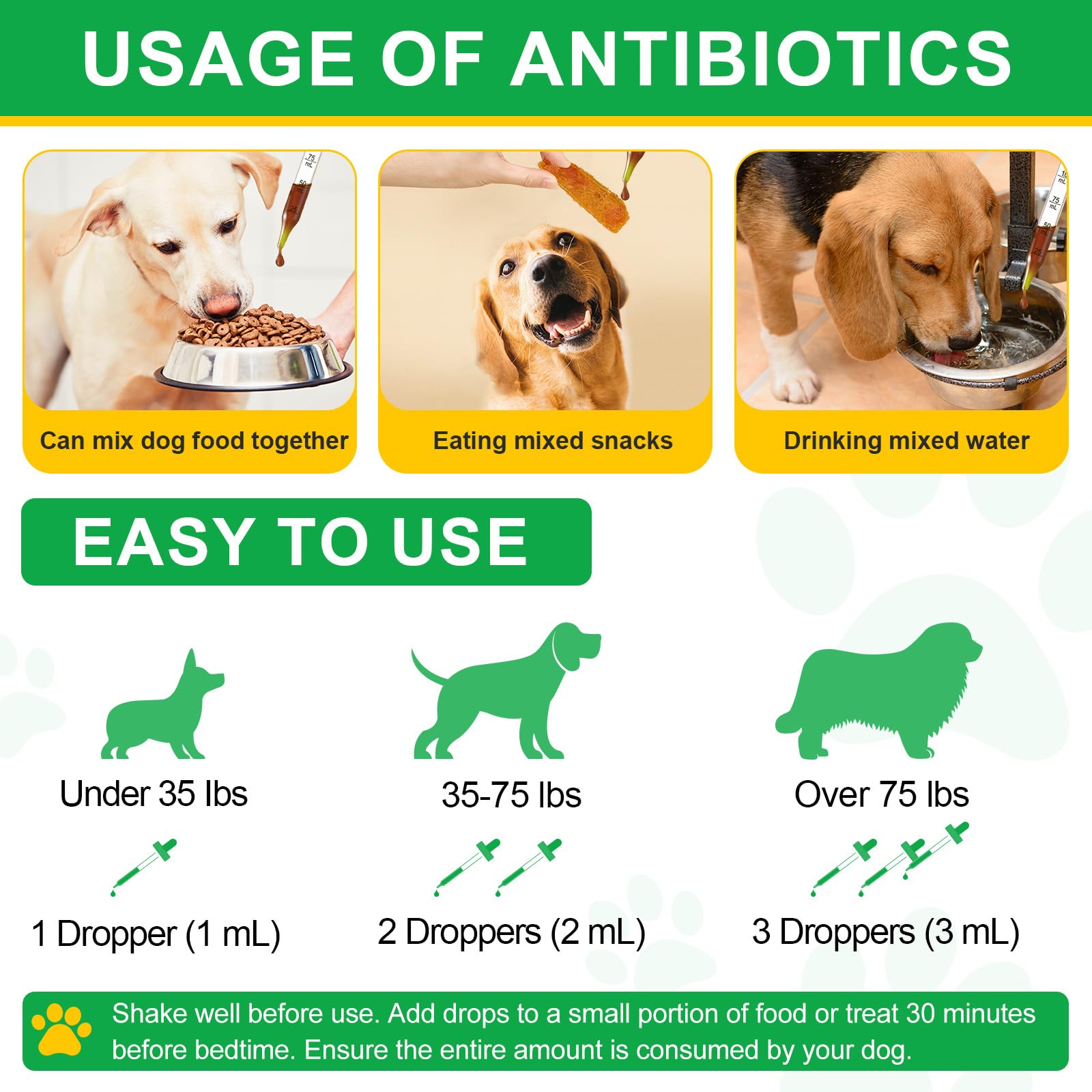 Bivinke Antibiotics for Dogs,Dog Multivitamin,Dog Topical Antibiotic, Health Supplement for Dog, Pet Supplements,Dog Multivitamin,Dog Antibiotics for Skin Infection (1pcs)