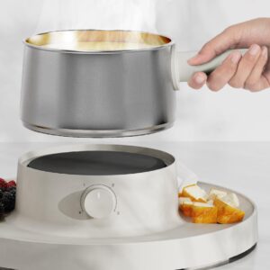 Sharper Image® Fondue Set – Electric Fondue Pot, Adjustable Heat, BPA-Free Stainless Steel, Cheese & Chocolate Fountain, Housewarming & Wedding Gift, Home Essentials Kitchen Gadgets, Mini Appliances