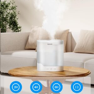 Sponvatt Humidifiers for Bedroom Home,2.5L Top Fill Cool Mist Air Humidifier for Large Room Baby Nursery,Quiet Ultrasonic,With Oil Diffuser and Nightlight,for Plants,Office,Easy to Clean,Auto Shut-Off