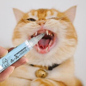 Fiopet 2024 New Pet Toothbrush Pen, Upgrade Dog Teeth Cleaning Pen Pet Teeth Repairing Kit, Cat/Dog Tooth Whitening & Cleaning Teeth Brightening Pen for Dog Cats Dental Care Fresh Breath (1)