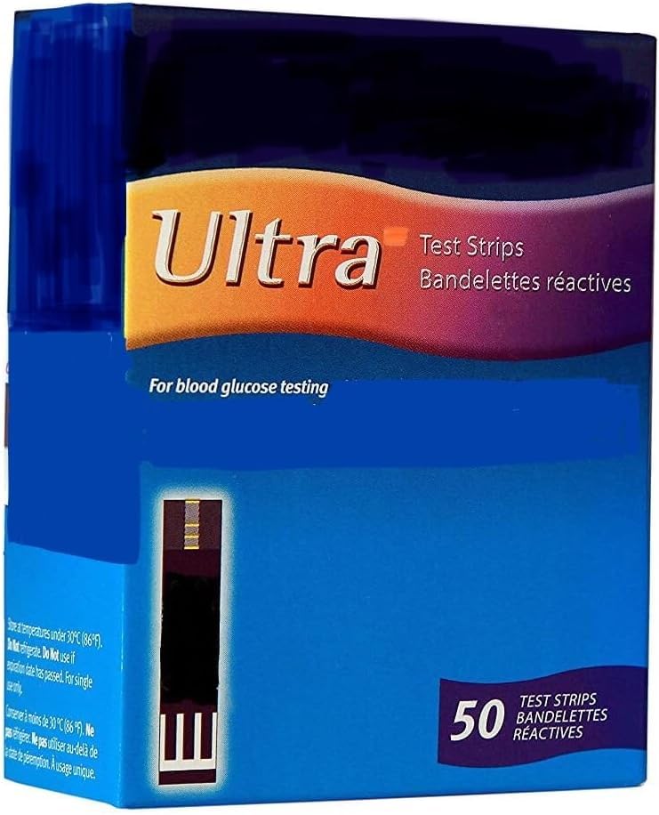 Generic Strips Only for Ultra Glucometer 50 Count