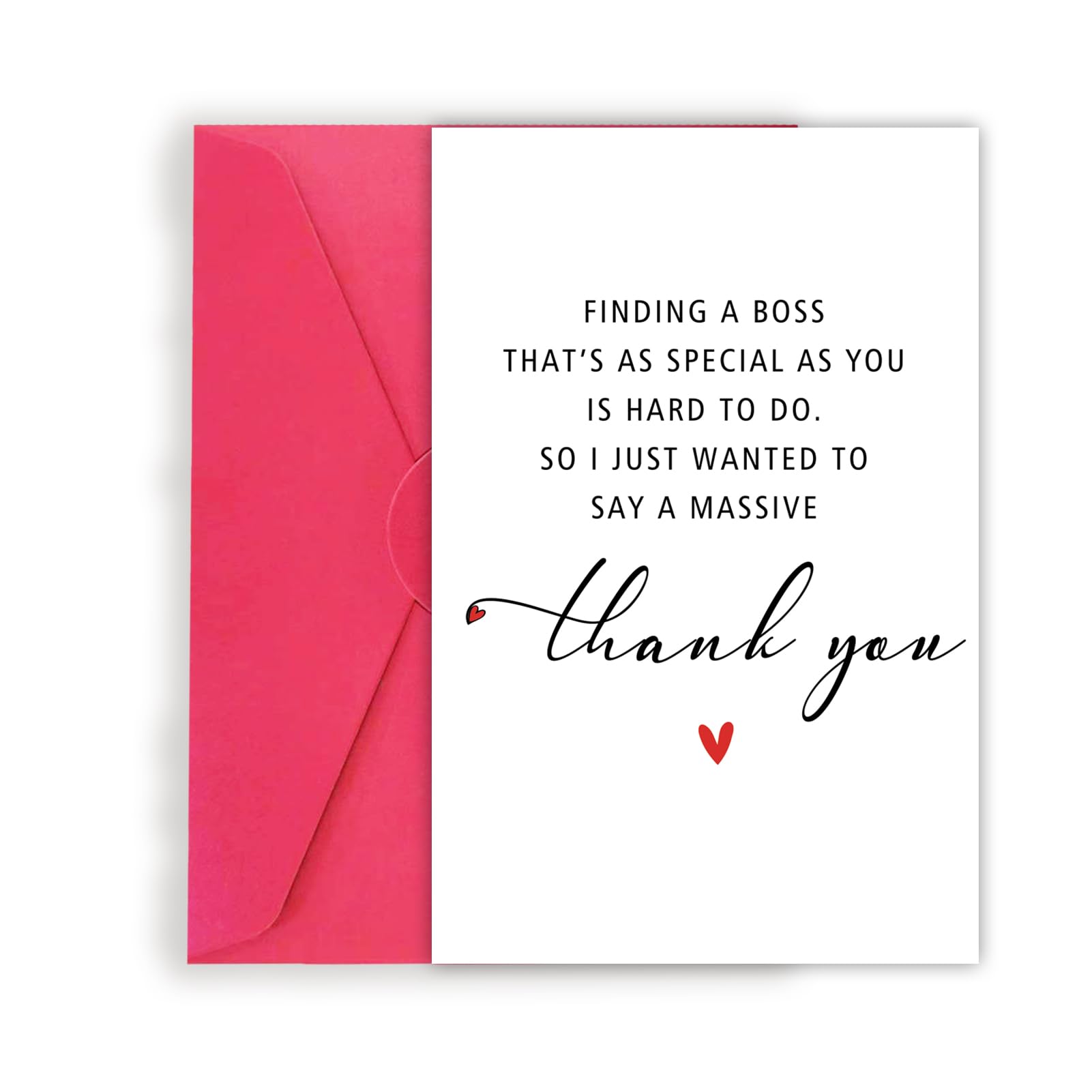 Unique Thank You Boss Day Cards for Boss Manager, National Bosses Day Gifts for Leader, Thank You Gifts Card for Men Women,Boss Appreciation Card for Boss