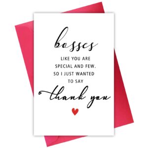 unique boss thank you card from employee staff coworkers, lovely bosses day cards from group, funny thank you card gifts for boss leader chief, boss appreciation card gifts for him her women men