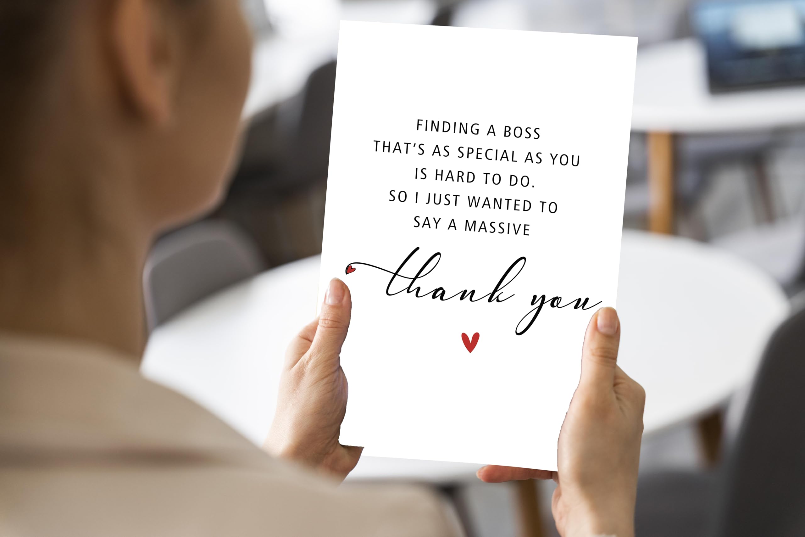 Unique Thank You Boss Day Cards for Boss Manager, National Bosses Day Gifts for Leader, Thank You Gifts Card for Men Women,Boss Appreciation Card for Boss