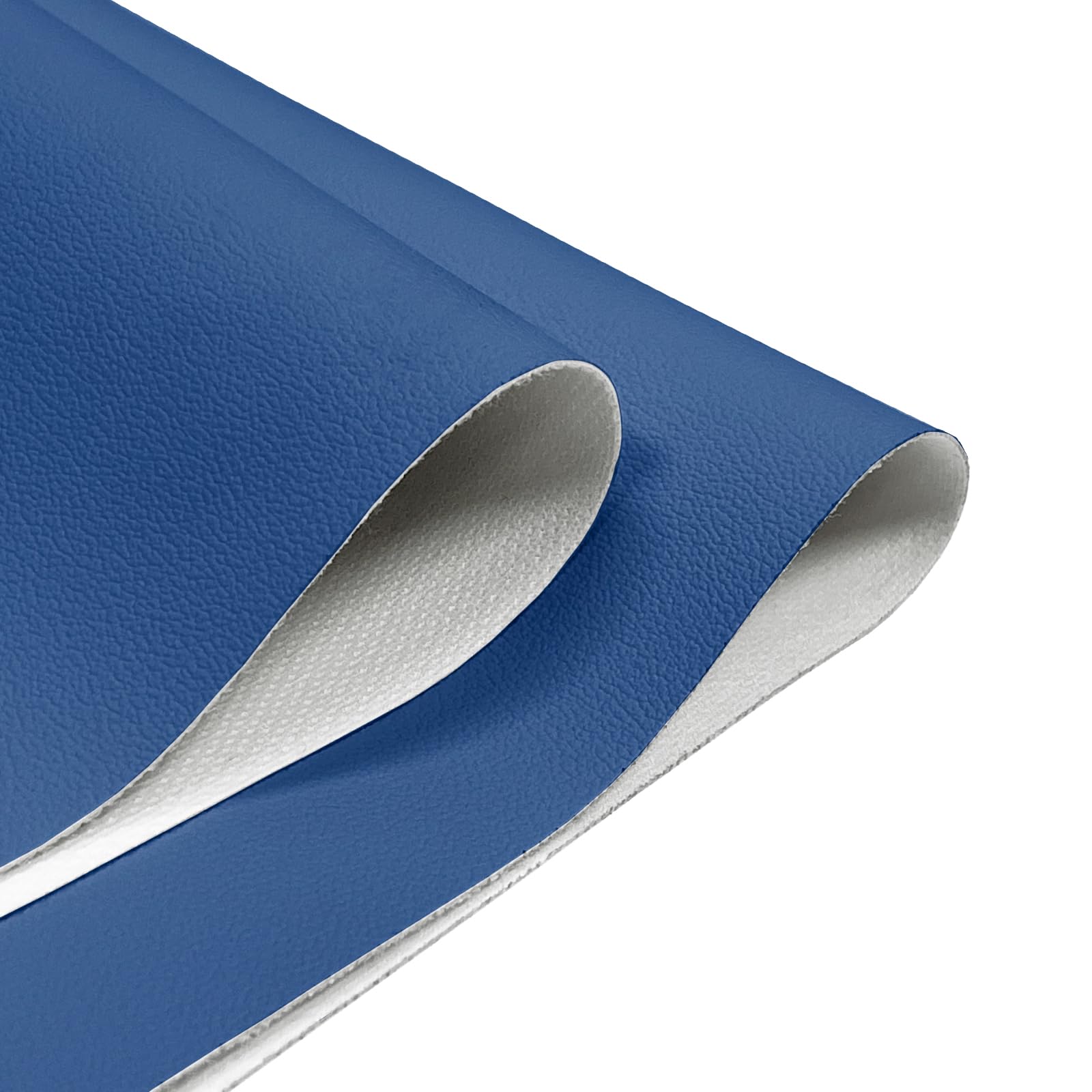 Faux Leather Fabric,54"x72" Thick Durable Synthetic Upholstery Leather Vinyl, Soft Smooth Waterproof, Durable,Replacement Renovate for Wallets, DIY Projects, Furniture, Car Seats 2 Yards-Blue