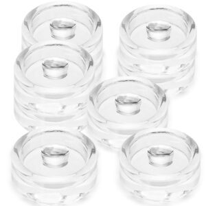 Nexboraque 9 Pack Glass Fermentation Weight, Easy Grip Fermenting Weights Canning Weights and Pickling Glass Weight for Wide Mouth Mason Jar, Clear