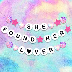 jevenis she found her lover banner bachelorette party decorations rainbow lover bachelorette party decorations bridal shower decorations