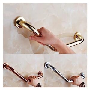 BKBXRSYR Grab Bars Grab Bar Shower Grab Rail Toilet Handrail Shower Safety Handle for Bathtub Toilet Bathroom Kitchen Stairway Handrail Applicable to Living Alone-Rosegold-B(Golden,Animal Horse)