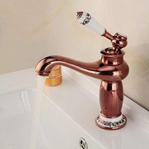 TOPSANTY Kitchen & Bath Fixtures Taps Faucet,Hot and Cold Mixer Faucet Kitchen Faucet Bathroom Single Hole Basin Faucet, B,C