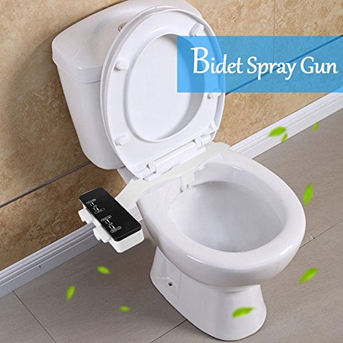 Bathroom Toilet Bidet Sprayer Hygienic T Connector G3 / 8 Adjustable Ultra Thin for Women