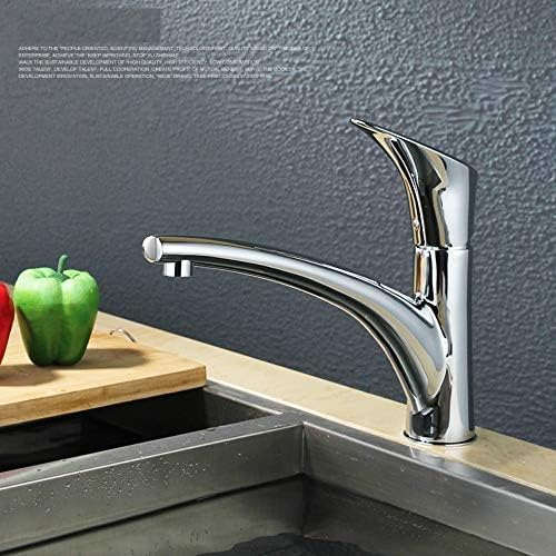 TOPSANTY Kitchen & Bath Fixtures Taps Faucet,Copper Kitchen Faucet Single Hole Hot and Cold Sink Basin Switch Valve