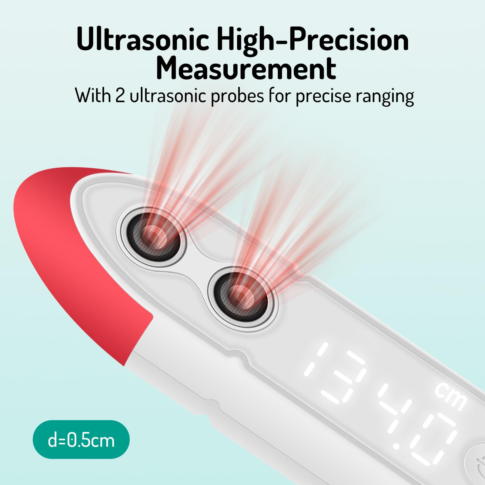 Height Measurement Device, Wireless Ultrasound Stadiometer Height Measuring Device, Smart Digital Height Measuring Device for Kids, with LCD Display, 30cm-220cm / 11.8in-86.6in