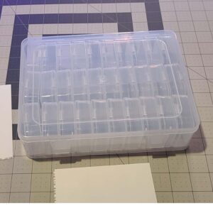 Beyoslf Small Bead Organizer Box, 30PCS Small Clear Plastic Bead Storage Containers Mini Transparent Box Bead Storage Case with Hinged Lid for Collecting Beads Jewelry Crafts Nail Small Items