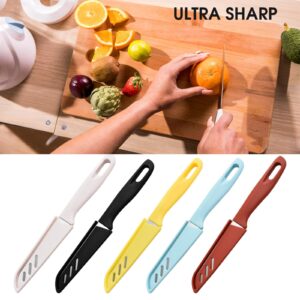 20 pieces Paring knife, Paring Knives Ultra Sharp Vegetable and Fruit Knife with Sheath Cover, Rust Proof Stain Resistant Steel Small Kitchen Knife, include 10PCS Peeling Knives and 10PCS Knife Sheath