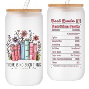 book lovers gifts - bookish gifts for book lovers women - book club gifts for readers bookworms bookaholics teacher librarian writer book themed reading gifts - birthday christmas 16oz reading cup