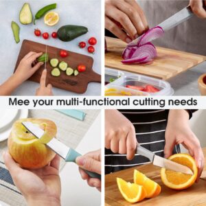 20 pieces Paring knife, Paring Knives Ultra Sharp Vegetable and Fruit Knife with Sheath Cover, Rust Proof Stain Resistant Steel Small Kitchen Knife, include 10PCS Peeling Knives and 10PCS Knife Sheath