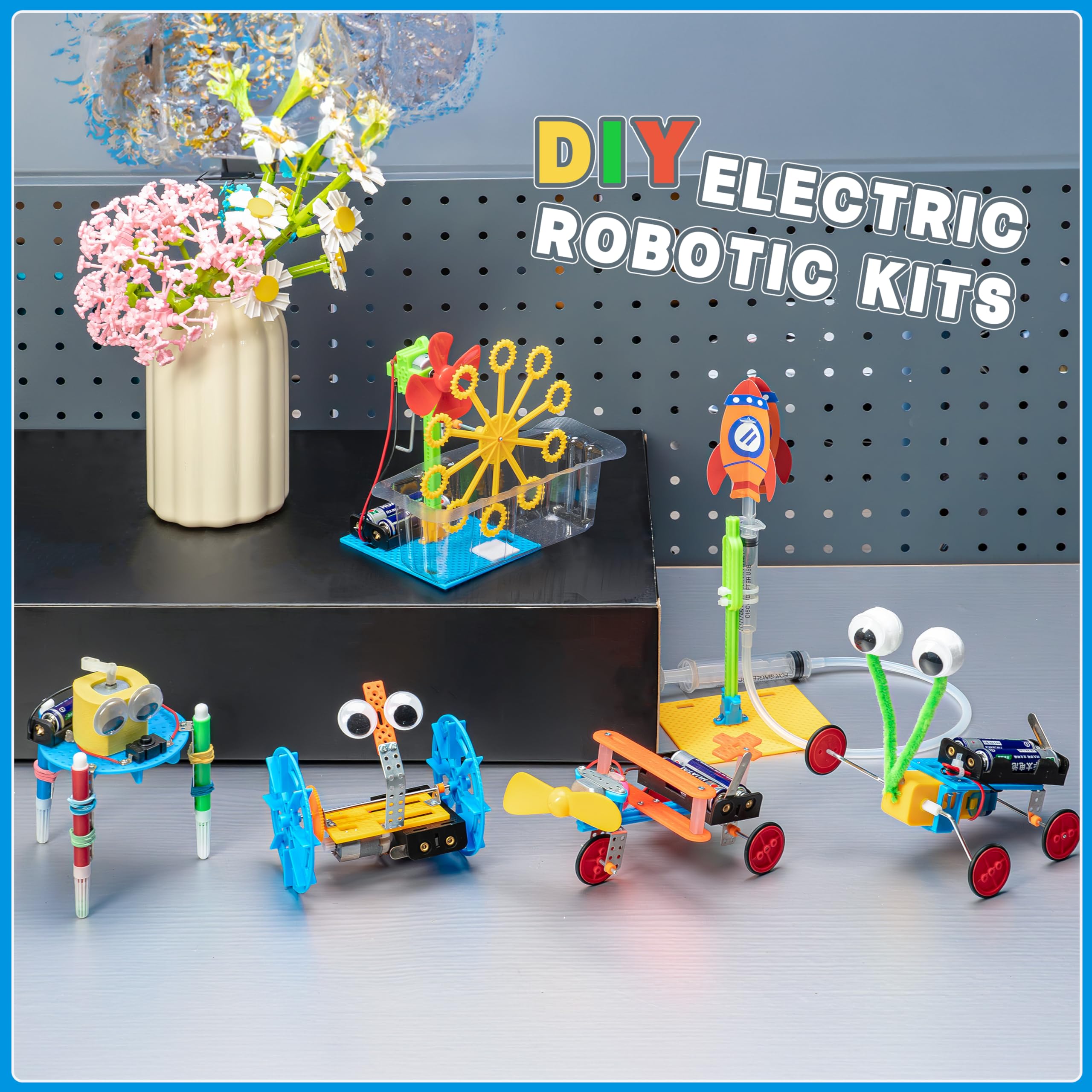 STEM Kits Robotics for Kids Ages 8-12, Crafts Kids Science Robot Building Kit 5-7 6-8, STEM Toys for Boys Gift Age 8-12 6 7 8 10 12 13 Year Old Boy Birthday Gifts, STEM Kits for Kids Age 8-10 10-12