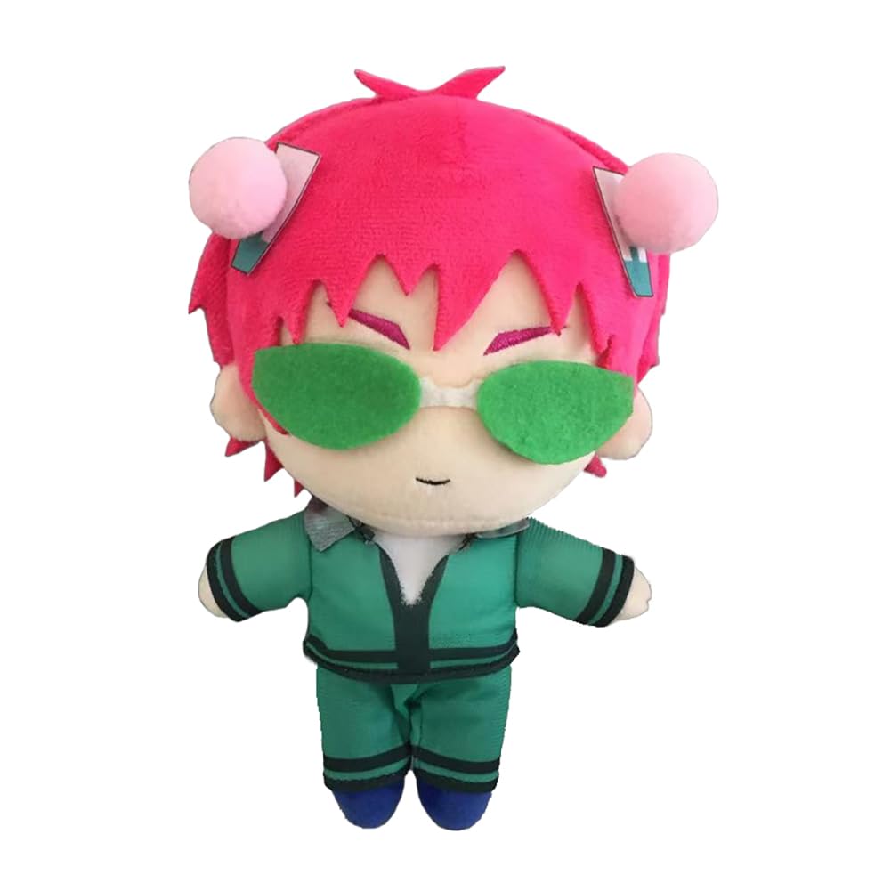 BUBDIEMN The Disastrous Life of Saiki K Plush - Anime Saiki Kusuo Cosplay Merch Plushie Doll 7.8inches Stuff Pillow