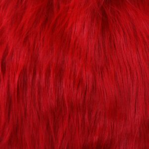 faux fur fabric christmas winter squares shaggy fur fabric patches red 18x40 inch for diy craft hobby halloween winter costume decoration