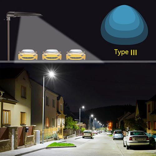 HYPAILUSLED Power Switchable 200W 240W 300W LED Shoebox Light 3000K 4000K 5000K CCT Adjustable Outdoor Commercial Parking Lot Street Yard Area Lighting Fixtures 110-277V (AM Slip Fitter Bracket)