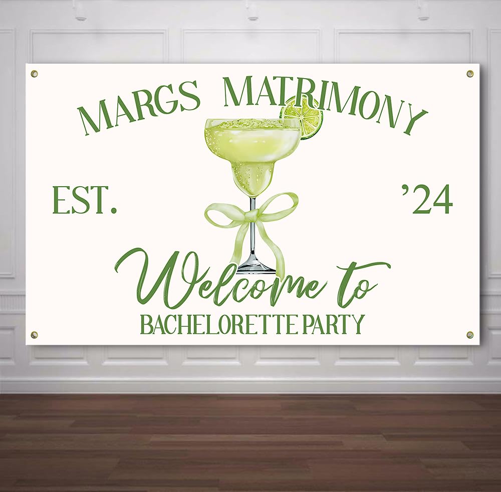 Margs and Matrimony Bachelorette Photo Backdrop, Margarita Bachelorette Party Decorations Photography Background, Margs And Matrimony Decorations, Mexican Fiesta Wedding Bridal Shower Party NM