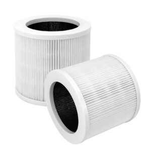 netezza a1 filters fit for vewior air purifier filter replacement a1 a1w, compatible with vewior hqsc-50, hqkj-80, ameifu ap01w, koios hqkj-50 air purifier, 2 pack