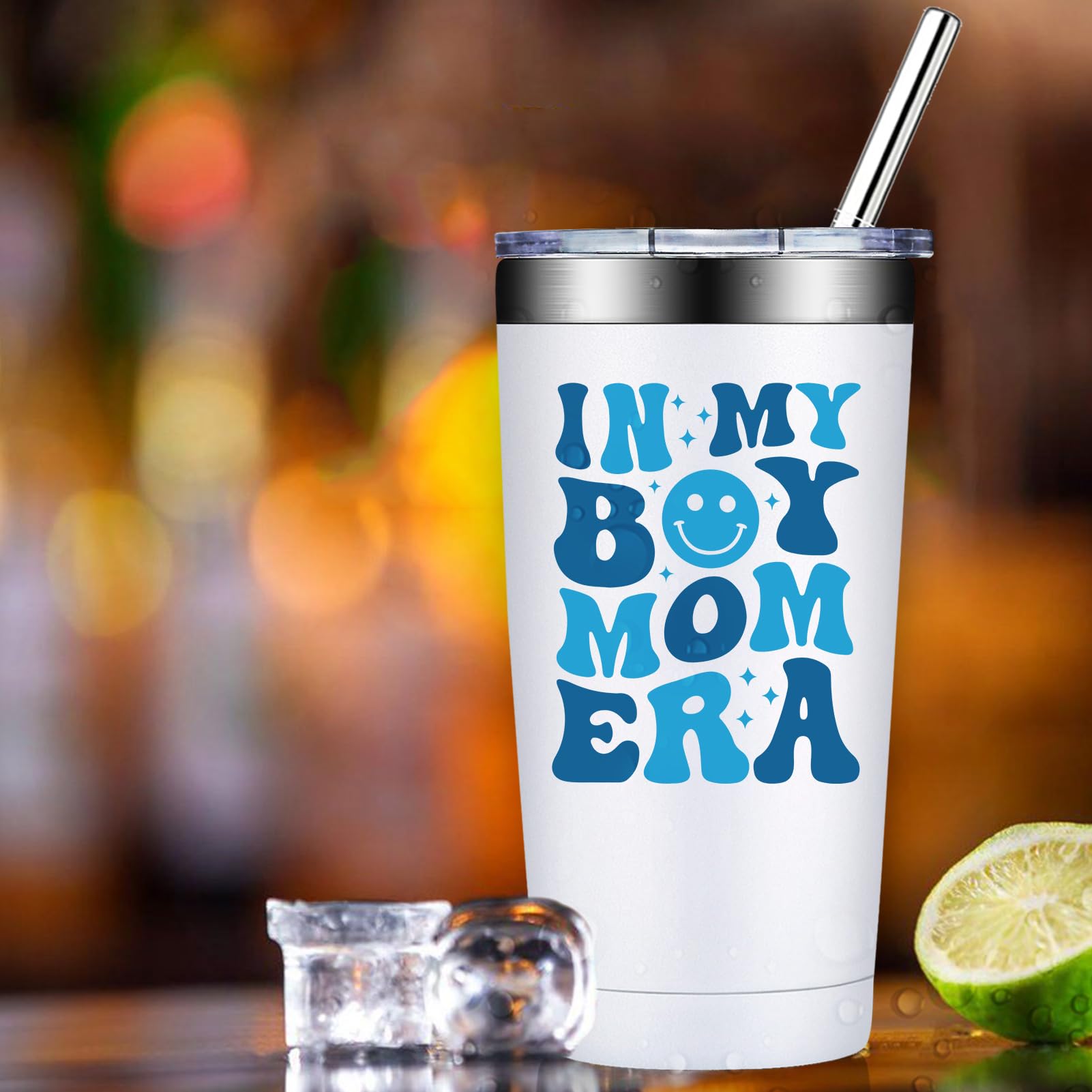 Grifarny Boy Mom Gifts for New Mom - Mothers Day Gifts for Boy Mom, Pregnant Mom, Expecting Mom, Mom to be, Mommy to be - In My Boy Mom Era Tumbler Mug 20 oz