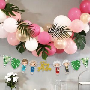 HOMEZZO Golden Girls Themed Party Banner, Stay Golden Hanging Decorations Party Sign for Girls Party