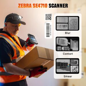 Tera Android 13 Barcode Scanner PDA: with Pistol Grip Charge Cradle Wi-Fi 6 Qualcomm CPU SE4710 Zebra Scanner Data Terminial 5.5” Full Touch Screen IP65 Rugged 4G GPS BT for WMS Management P166GC