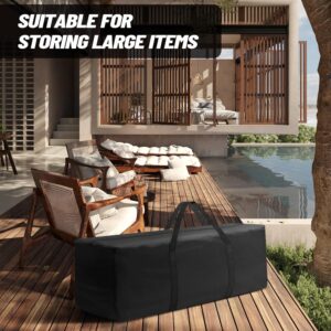 GREHABOR Outdoor Cushion Storage Bags 68 Inch Waterproof Extra-Large Patio Cushion Storage with Zipper & Padded Handle for Patio Furniture Christmas Tree