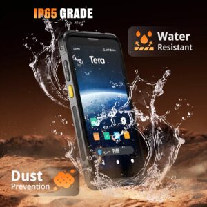 Tera Android 13 Barcode Scanner PDA: with Pistol Grip Charge Cradle Wi-Fi 6 Qualcomm CPU SE4710 Zebra Scanner Data Terminial 5.5” Full Touch Screen IP65 Rugged 4G GPS BT for WMS Management P166GC