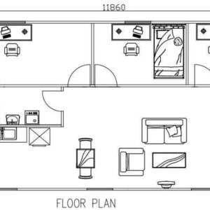 Generic Modern durable quality expandable container house Portable Living Unit with 3 bedroom 40ft mobile home