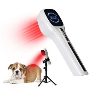 laswhgdpet cold therapy for dogs - infrared red light therapy device with adjustable stand, 4x808 nm &14 x650nm therapy device for pain relief arthritis, spinal and promote blood circulation