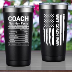 Grifarny Coach Gifts for Men, Women - Best Coach Ever Gifts - Coach Appreciation Gifts - Basketball, Soccer, Football, Baseball, Gymnastics, Dance, Swim, Cheer Coach Gift - Coach Tumbler Cup 20oz