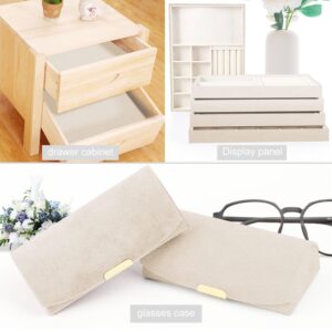 Adhesive Sheets Self Adhesive Felt Fabric DIY Velvet Fabric Flocked Felt Sheets for Art & Crafts, Jewelry Box Felt Liner 14.2" x 98" (Light Beige)