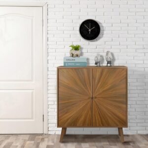 ZYBT Accent Sideboard Buffet Cabinet, Storage Cabinet with Crafted Door, Modern Dresser Cupboard, Mid Century Farmhouse Console Table Wood Bar Cabinet for Kitchen, Hallway, Living Room, Dining Room