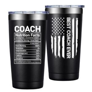 grifarny coach gifts for men, women - best coach ever gifts - coach appreciation gifts - basketball, soccer, football, baseball, gymnastics, dance, swim, cheer coach gift - coach tumbler cup 20oz