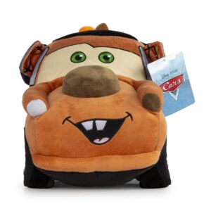 Disney Pixar Cars Tow Mater Plush Pillow Buddy - Super Soft Character Pillow - Polyester Microfiber, 14 Inches