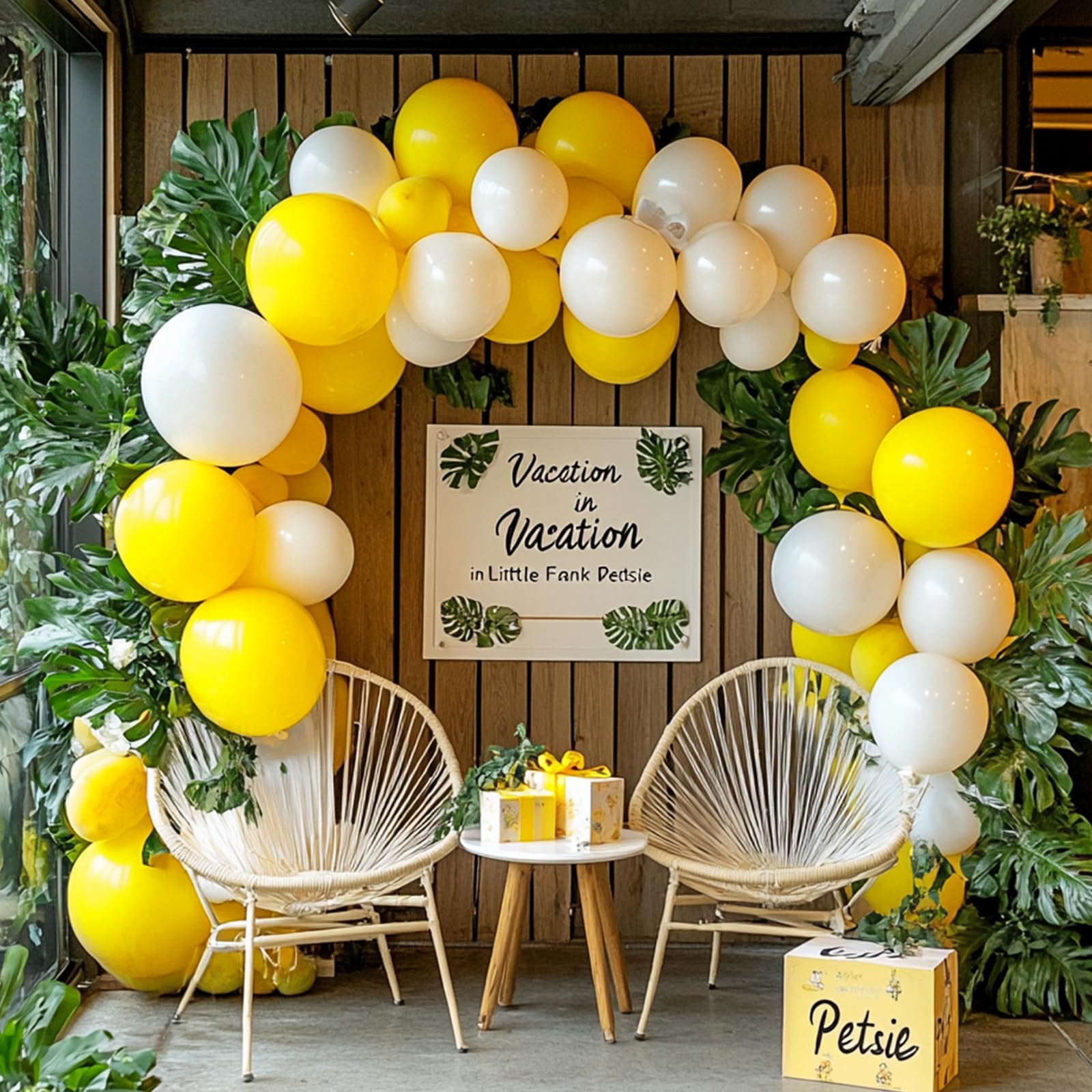 RUBFAC 92pcs Yellow Balloons Different Sizes 18 12 10 5 Inch for Garland Arch Premium Latex Balloons for Happy New Year Decorations 2024 Birthday Party Graduation